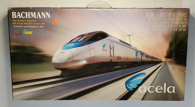 BACHMANN ACELA EXPRESS Amtrak Spectrum HO Scale Electric Train Set ...