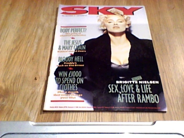 SKY MAGAZINE UK 1987 Brigitte Nielsen Nightmare On Elm Street ...