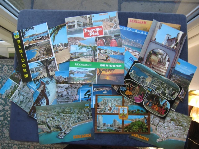 20 POSTCARDS OF Benidorm, España, Europe-piel, Hotel Marina, Playa de ...