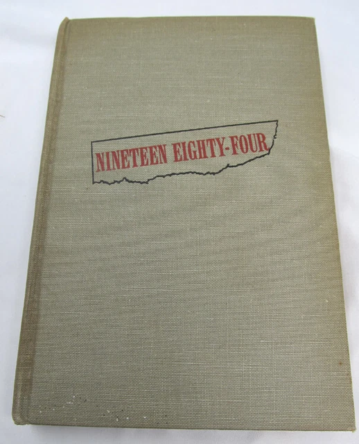 FIRST EDITION 1ST Nineteen Eighty-Four GEORGE ORWELL 1984 VINTAGE BOOK ...