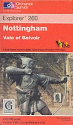 NOTTINGHAM (EXPLORER MAPS) by Ordnance Survey Sheet map, folded Book ...