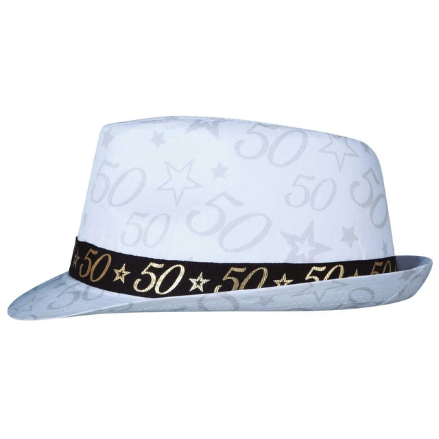 FIESTAS GUIRCA GANGSTER 50th Birthday HatOne Size White FG446 £11.43 ...