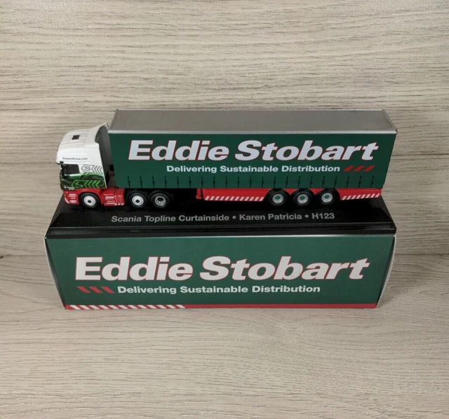 ATLAS EDITIONS EDDIE Stobart Scania Topline Curtainslide Karen Patricia ...