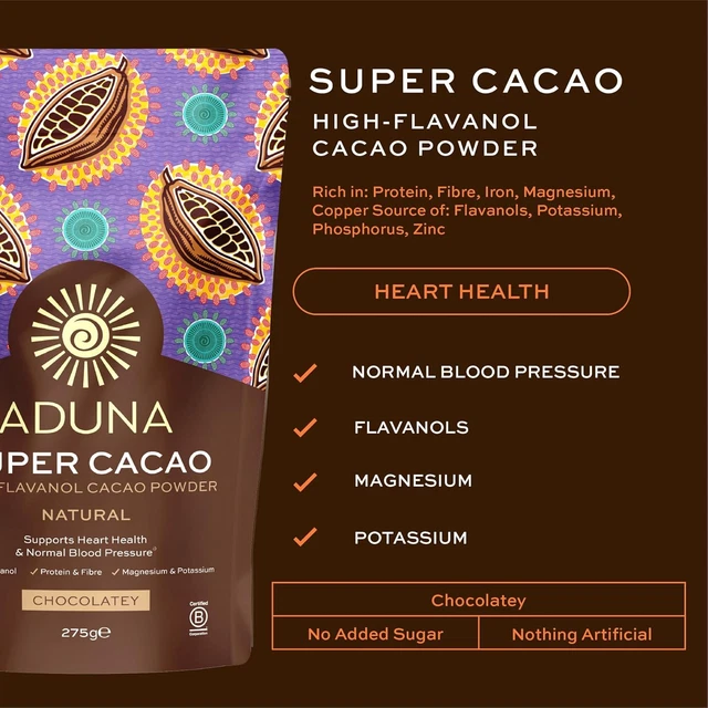 SUPER-CACAO POWDER | 100% Natural Ghanaian Cacao for Heart Health ...