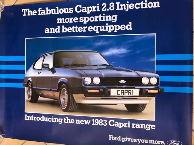 FORD CAPRI 2.8 Injection Official Period Genuine Dealership Only ...
