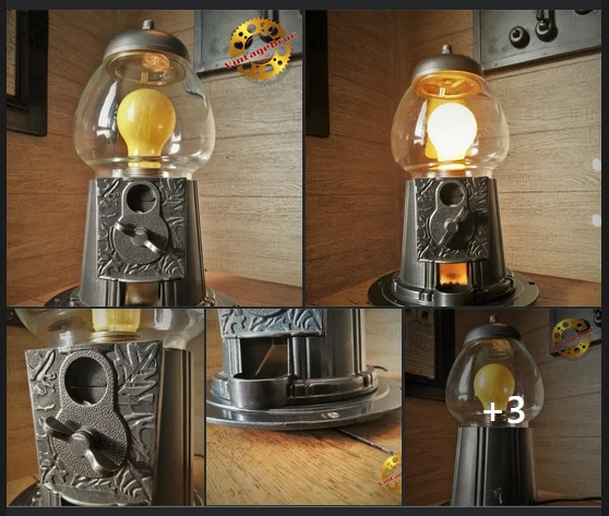 ANCIEN DISTRIBUTEUR DE Bonbons (Gum) convertie en Lampe Esprit ...