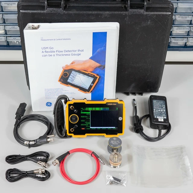 GE USM GO Ultrasonic Flaw Detector Thickness Gauge KrautKramer DMSGO ...