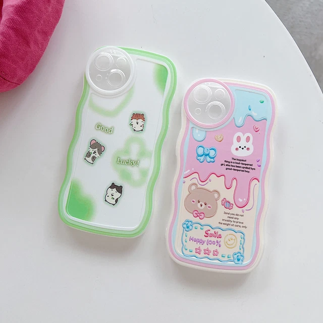 FOR IPHONE SAMSUNG Xiaomi OPPO Hot Wave Edge Phone Case Cute Cartoon ...