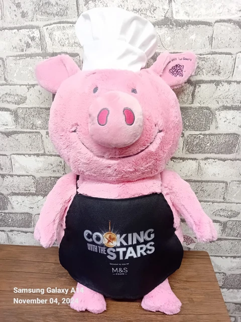 M&S PERCY PIG Chef Limited Edition 2021 Soft Toy Plush Cooking with the ...