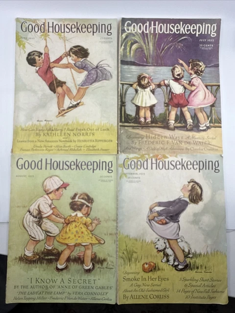 GOOD HOUSEKEEPING MAGAZINE 1935 - June, July, August, September £26.65 ...
