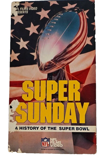 SUPER SUNDAY VHS Tape The History Of The Super Bowl 1987 NFL Films ...