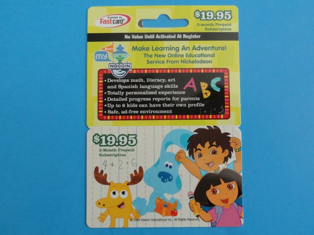 DORA THE EXPLORER Blockbuster Video Download Card - No Value On Card ...