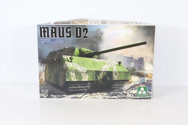 TAKOM 2050 1:35 Maus V2 - WWII German Super Heavy Tank - Ungestarted ...