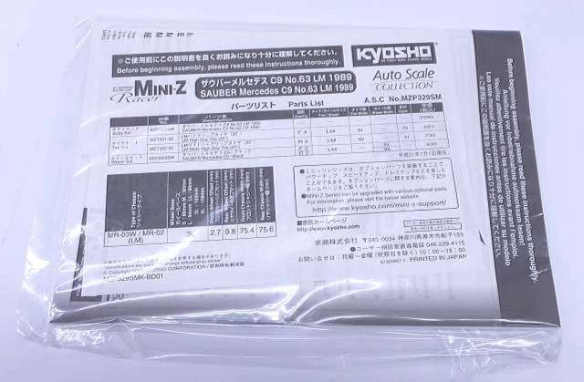 KYOSHO MR-03 SAUBER Mercedes Mini-Z Racer RC Car On-Road Model £163.94 ...