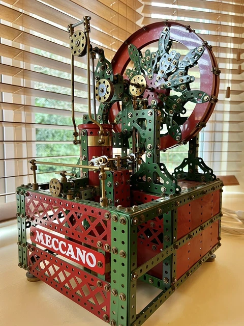 VINTAGE MECCANO PUMP, simply wonderful Hand Built model. Working, mains ...