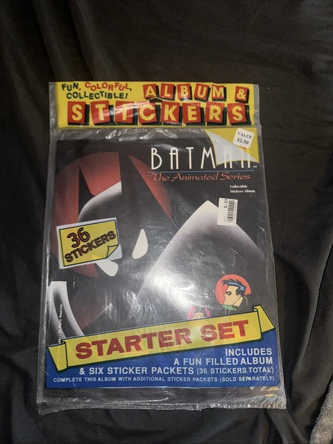 BATMAN ANIMATED SERIES collectible Sticker Album $80.00 - PicClick