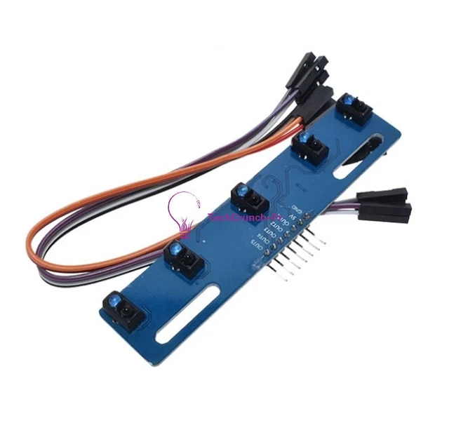 1X TCRT5000 5 Channel Infrared Reflective Sensor Kit Barrier Line Track ...