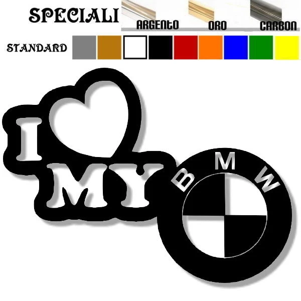 ADESIVO BMW I Love My E36 20 cm x 8 cm silhouette M3 tuning EDM EUR 4 ...