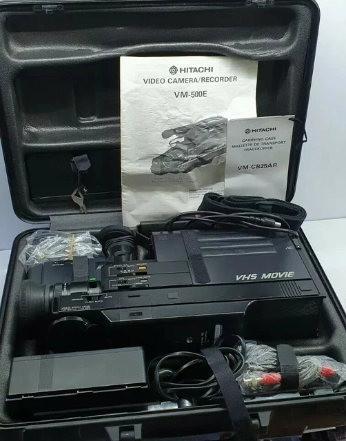 HITACHI VM-500E VHS movie Video camera recorder for parts case ...