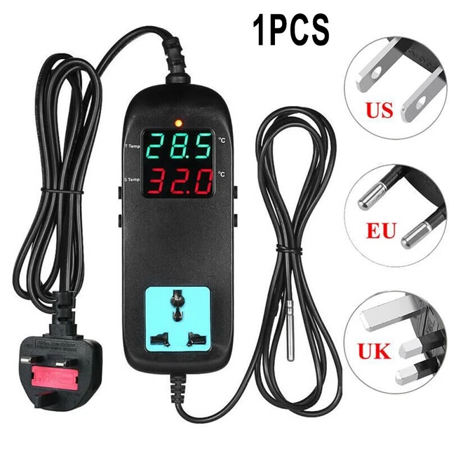 CONTR?LEUR DE TEMP??RATURE num??rique DEL avec plage de contr?le de temp??ratu EUR 43,74 ...