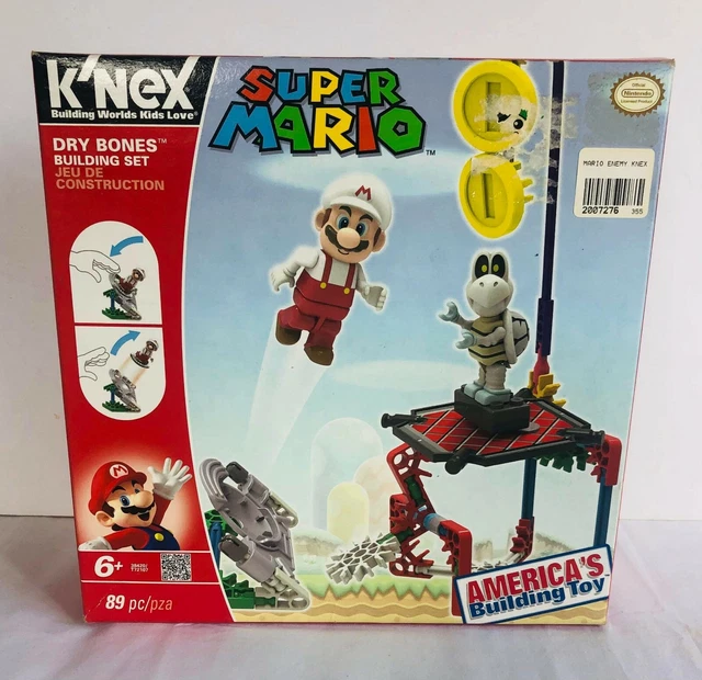 SUPER MARIO K'NEX 3D Dry Bones Americas Building 89Pc Set NEW SEALED ...