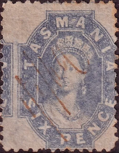 AUSTRALIA TASMANIA 1869 Queen victoria chalon (rare shade) sg. 75a $25. ...