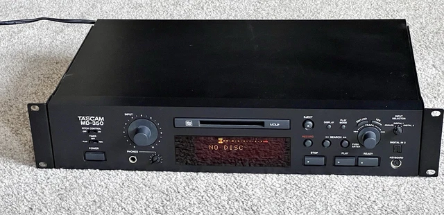 TASCAM MD-350 PROFESSIONAL Rackmount Minidisc Recorder / Player VGC £ ...