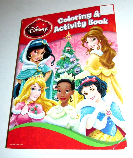 NEW 2013 DISNEY Princess Christmas Coloring And Activity Book Tear new-2013-disney-princess-christmas-coloring-and-activity-book-tear