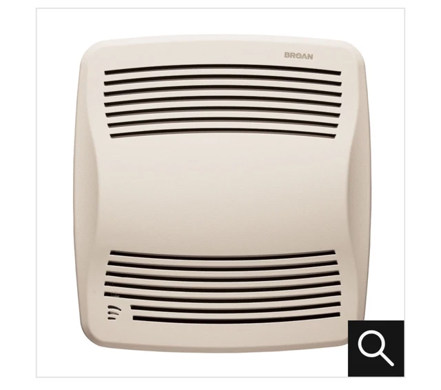 BROAN® 110 CFM Humidity Sensing Exhaust Vent Fan w/ White Grille ...