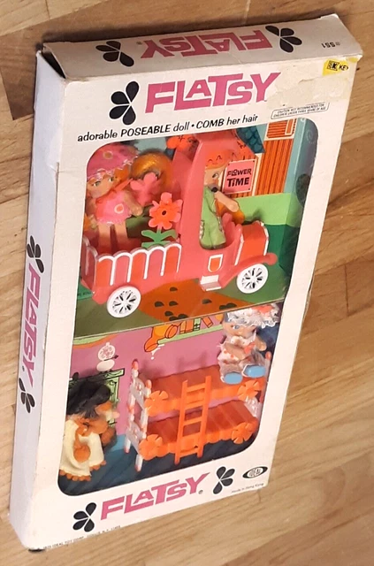 IDEAL FASHION FLATSY Doll Double Set Flower & Slumber Time, 1973 Set ...