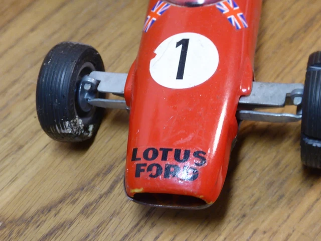 VINTAGE SCHUCO LOTUS Ford F1 Car. Schuco 1079 Lotus Formel 1 Tin car ...