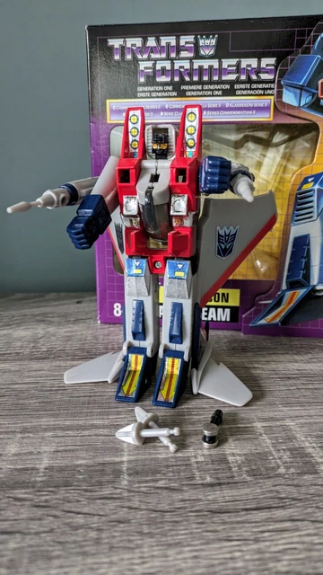 VINTAGE HASBRO TRANSFORMERS G1 Decepticon Seeker Jet Starscream ...