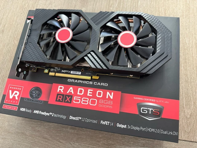 XFX AMD RADEON RX 580 GTS Black Edition 8GB GDDR5 PCIe 3.0 $75.00 ...