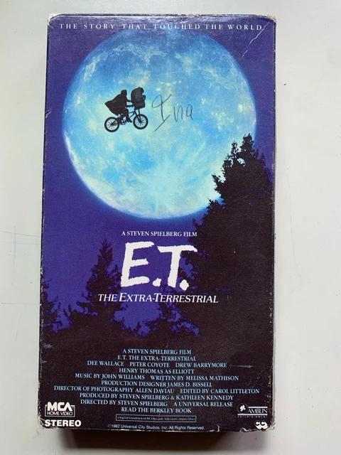 E.T. THE EXTRA-TERRESTRIAL VHS TAPE w/ RARE GREEN FLAP - Factory Sealed ...