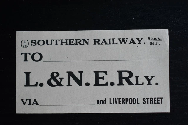 RAILWAY LUGGAGE LABEL - Southern Railway (Ref 40d) £2.00 - PicClick UK