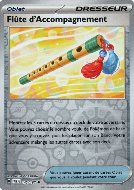 FLÛTE D'ACCOMPAGNEMENT (TWM 142/167) REVERSE - Carte Pokémon EV06 EUR 1 ...