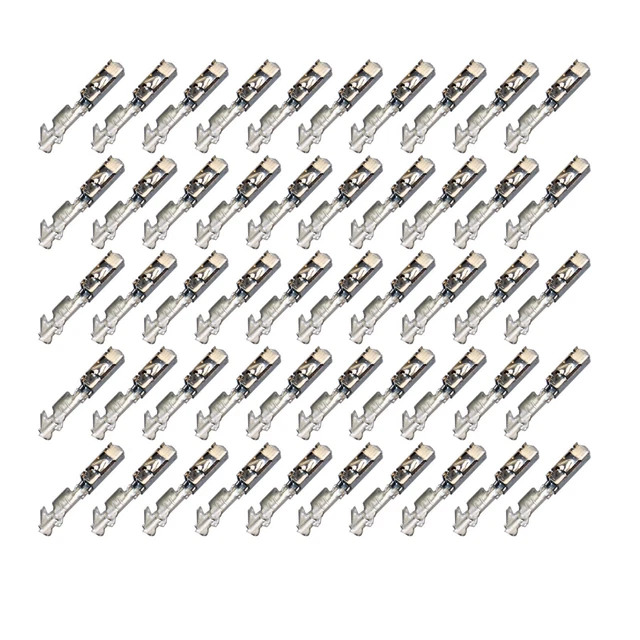 50X MQS QUADLOK Buchse Stecker Crimp Kontakt PIN Set 0,50mm²-0,75mm² ...