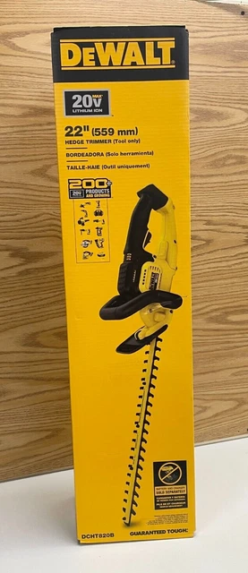 DEWALT DCHT820B 20v Max Li-Ion CORDLESS 22 In. Hedge Trimmer (Tool Only ...