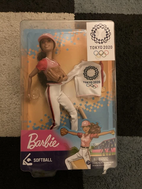 BARBIE TOKYO 2020 Olympic Games Softball Doll Boxed £15.00 - PicClick UK