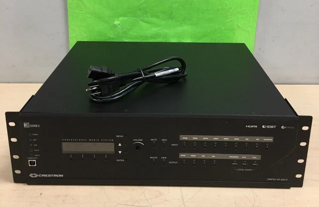 CRESTRON DMPS3-4K-350-C SERIES 3 System Processor Controller W/Rack ...
