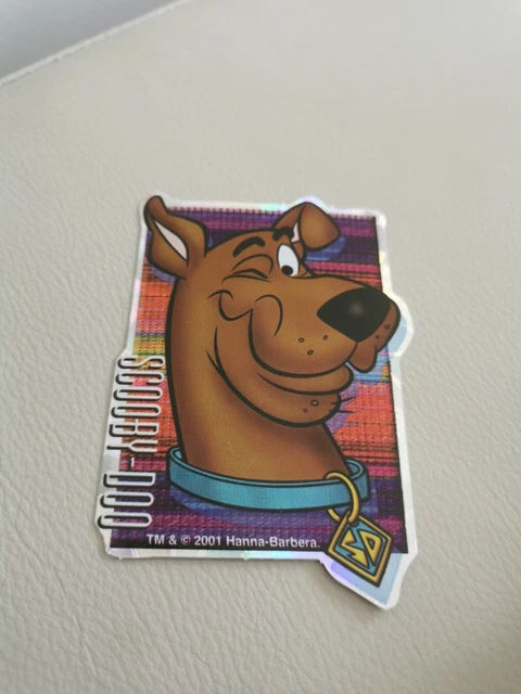 CARTOON NETWORK SCOOBY Doo 2001 Holographic Vending Machine Sticker WB ...
