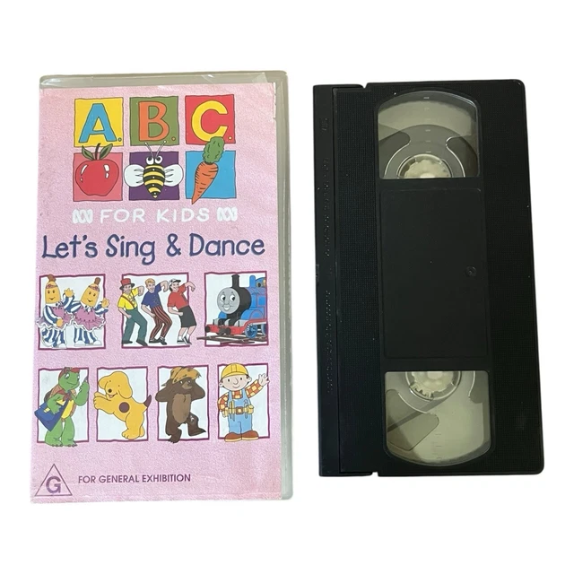 ABC FOR KIDS Let's Sing and Dance VHS Thomas Tank Bananas Pyjamas ...