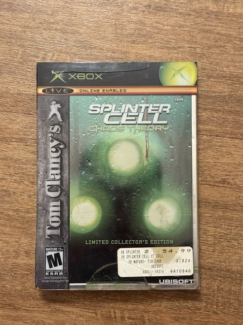 TOM CLANCY SPLINTER Cell Chaos Theory(Limited Collector's Edition)Xbox ...