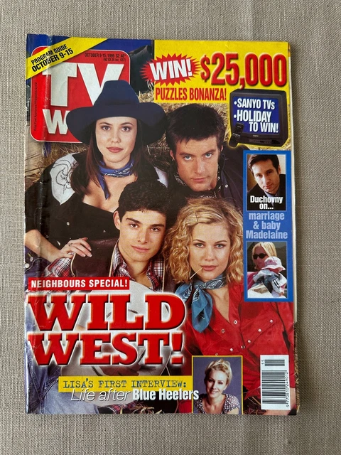 VINTAGE TELEVISION - "Australian TV Week" Oct 1999 Winona Ryder Sting ...