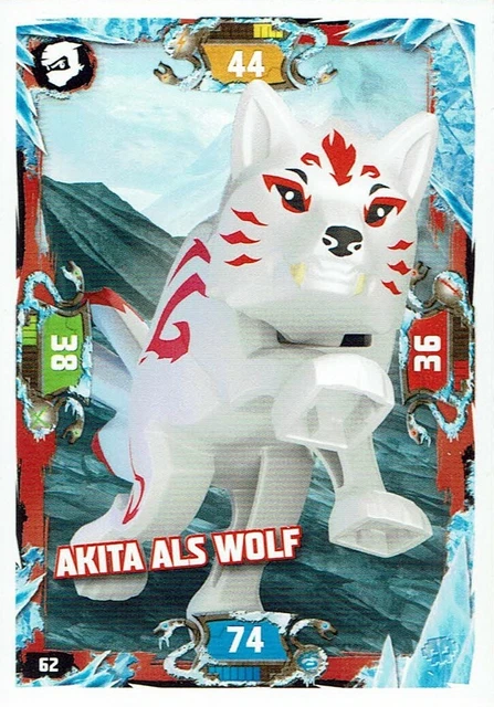 LEGO NINJAGO SERIE 5 TCG Figurine Mappa No. 62 Akita Come Lupo EUR 1,00 ...