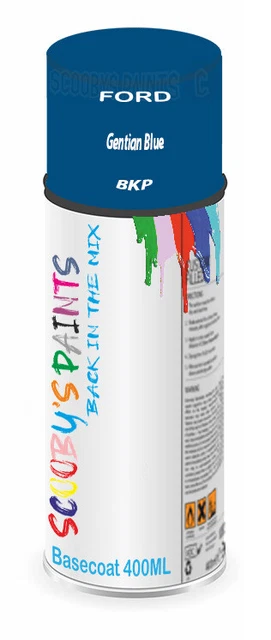 FOR FORD PAINT Spray Aerosol Gentian Blue Bkp Car Scratch Fix Repair ...