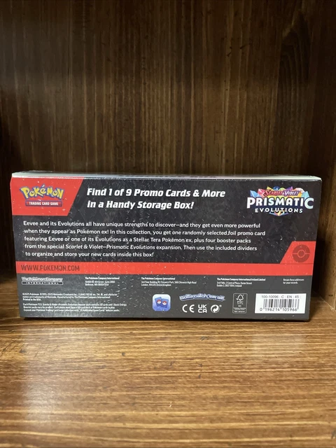 POKEMON TCG SCARLET and Violet Prismatic Evolutions Surprise Box ...