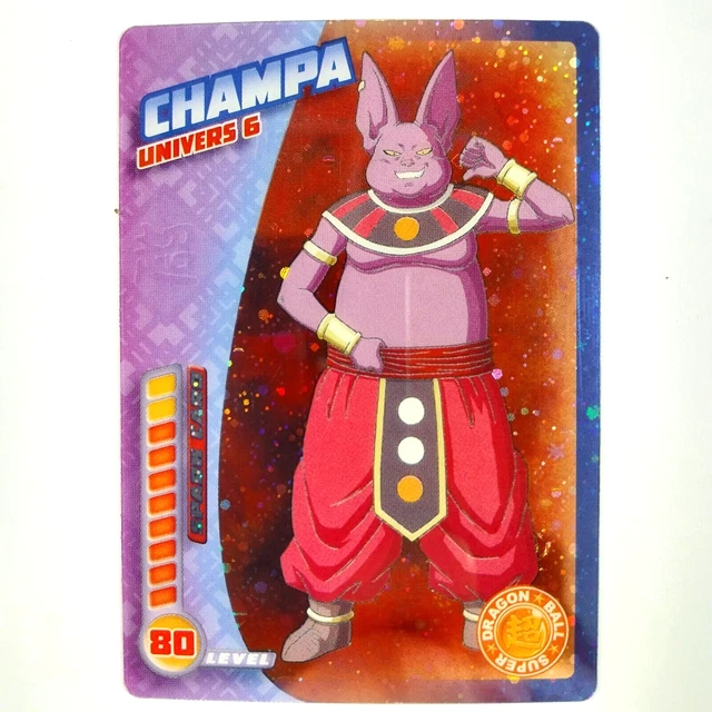 CARTE DRAGON BALL Super Trading Cards N°79 Champa Univers 6 Panini Fr EUR 1,50 - PicClick FR