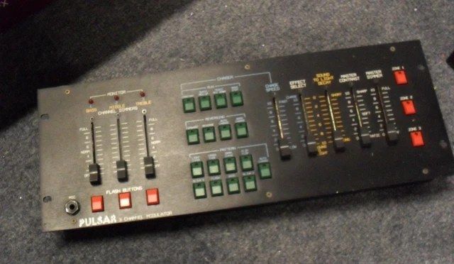 PULSAR 3 CHANNEL Modulator Lighting Control Desk Vintage Chases Stage ...