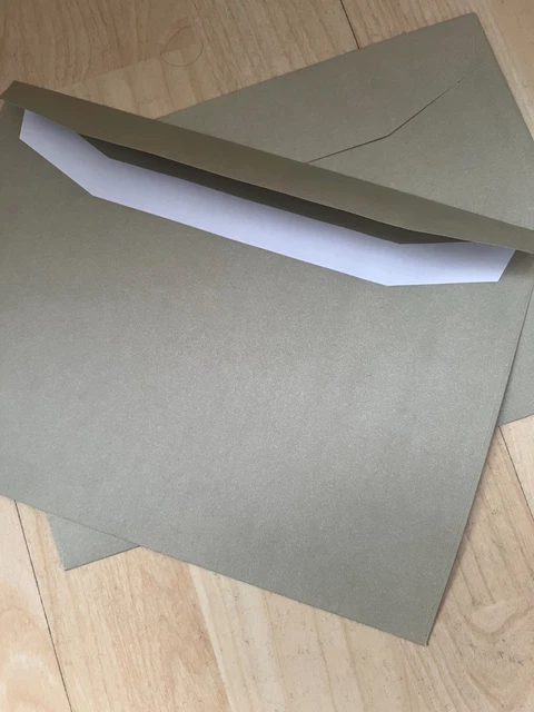 C5 / A5 Envelope 1 Sage Green Sample Envelope Sent Folded £1.25 ...